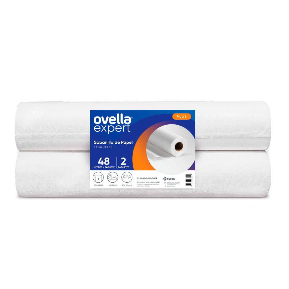 SABANILLA PAQUETE 2 ROLLOS X 48 MTS OVELLA | DCOMAC