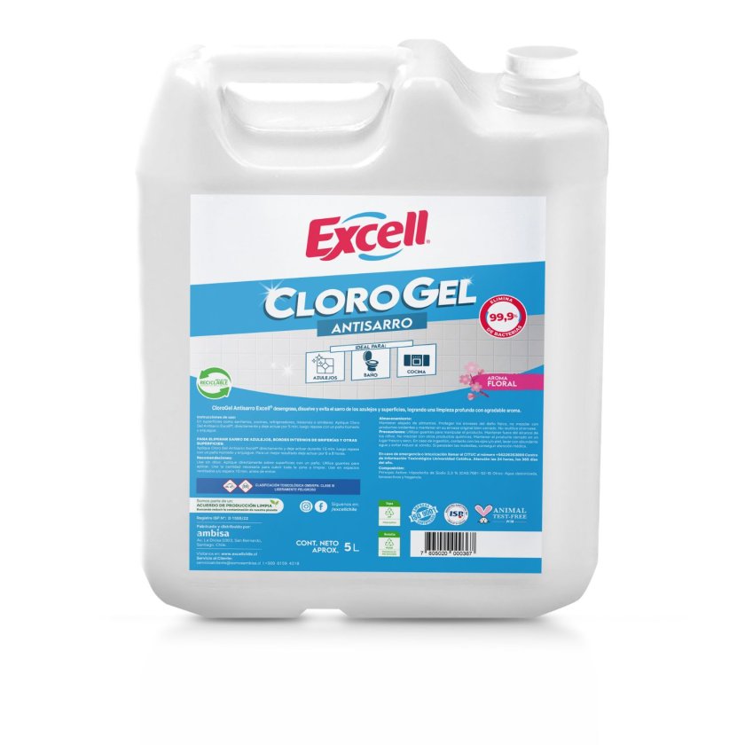CLOROGEL TRADICIONAL 5 L EXCELL | DCOMAC